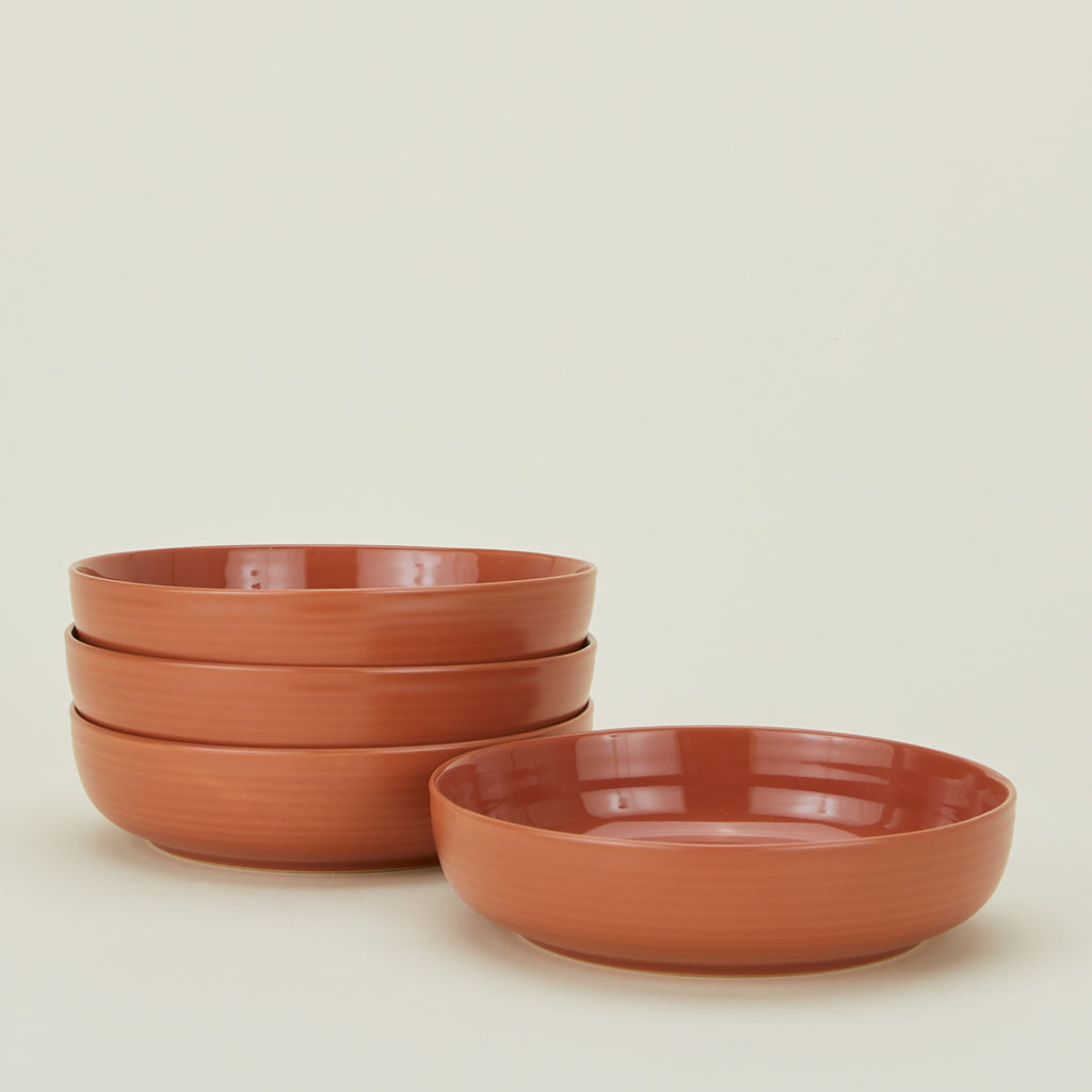 Essential Low Bowl, Set of 4 - Terracotta – Hawkins New York