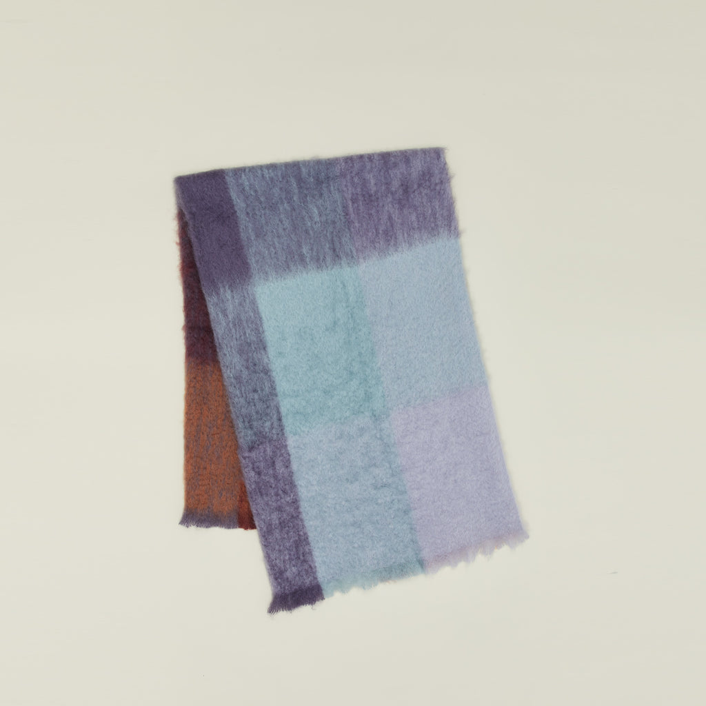Plaid Mohair Throw - Cool Exploded Plaid – Hawkins New York