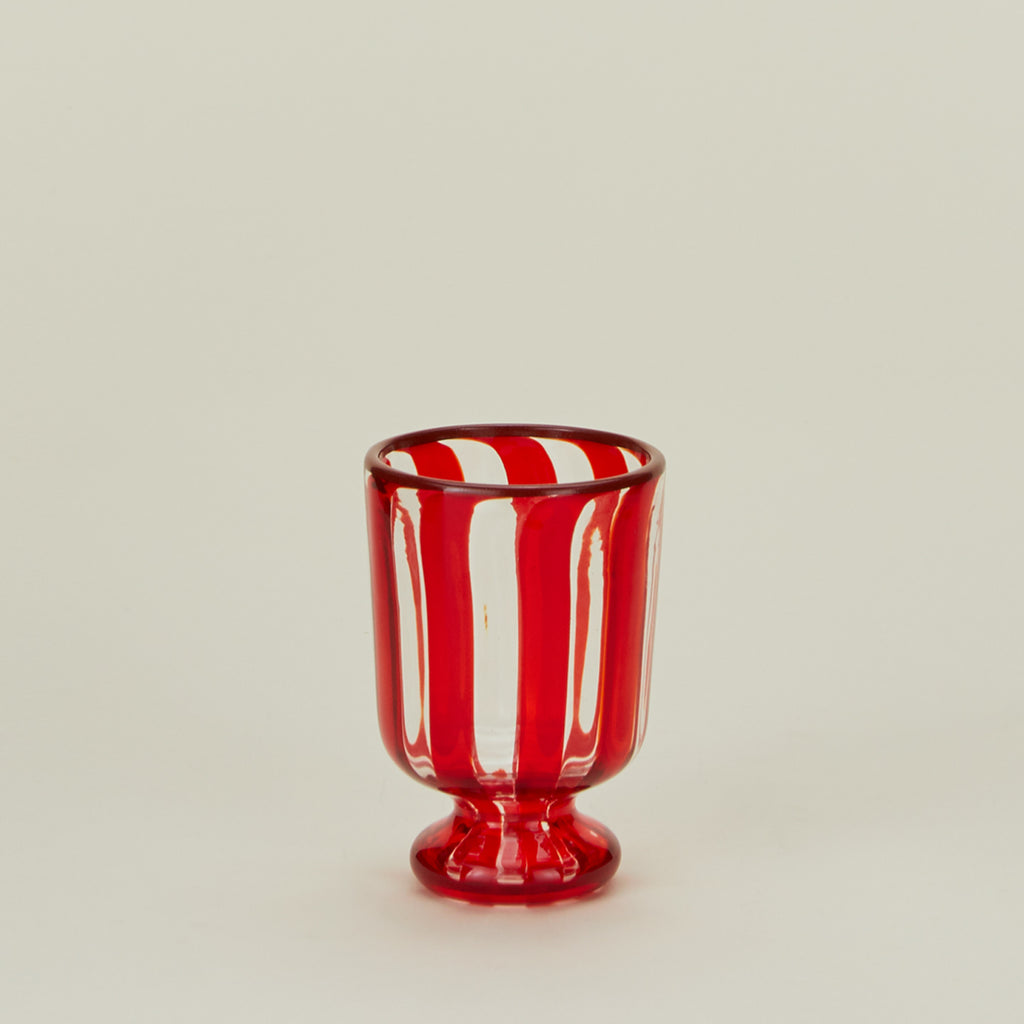 Striped Murano Wine Glass - Red – Hawkins New York