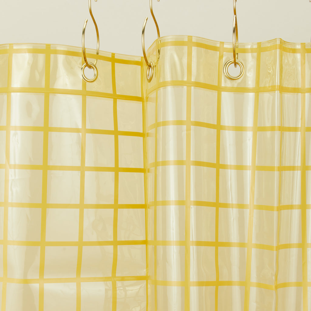 Sun Grid Shower Curtain - Butter – Hawkins New York