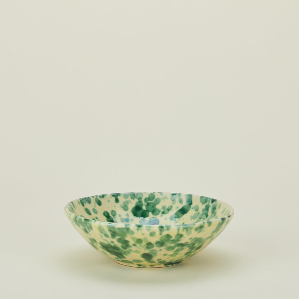 Splatter Low Bowl - Yellow/Green – Hawkins New York