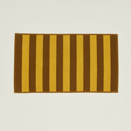 Simple Striped Terry Bath Mat - Mustard/Bronze – Hawkins New York
