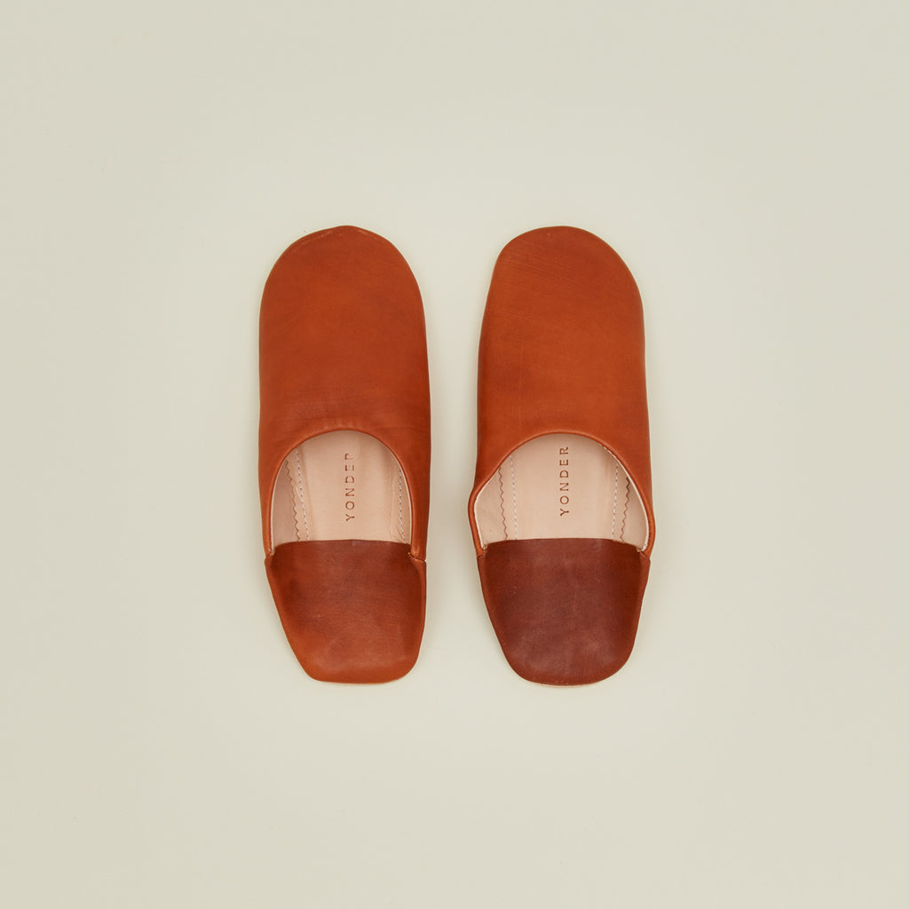 Handmade Leather Slippers - Toffee – Hawkins New York